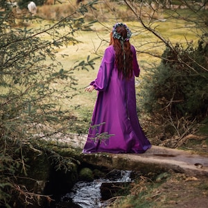 Pink Fuchsia Overdress Renaissance Costume Surcoat Medieval Dress Elven ...