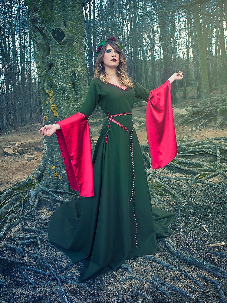 Medieval Princess Dress Green