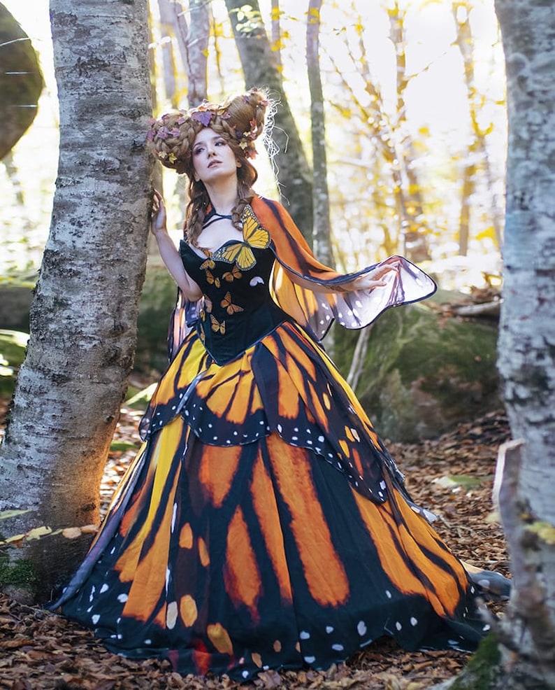 Butterfly Wings Monarch Cape Cloak Wings Costume Short Small - Etsy UK