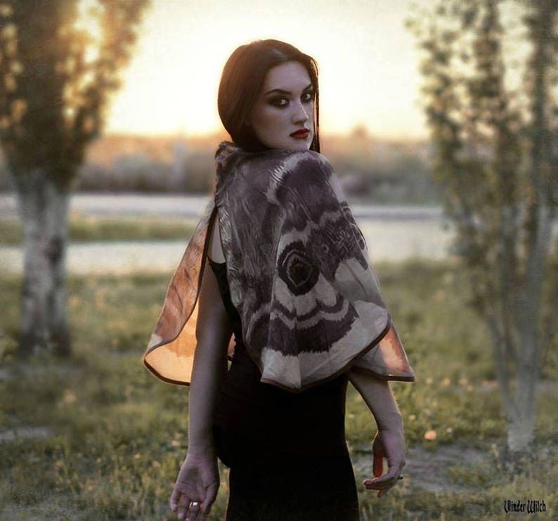 Moth butterfly cape Emperor moth cloak dance wings costume | Etsy