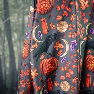 Samhain Robe Sylky Clothing Cardigan Kimono Halloween Fashion Cover up ...