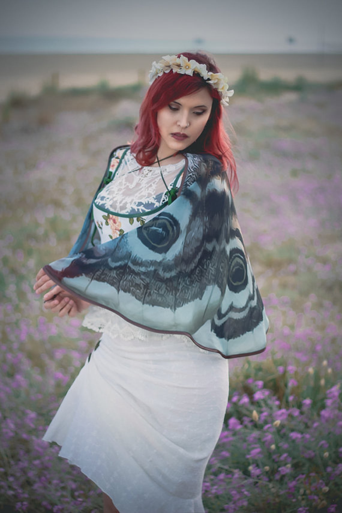 Moth butterfly cape Emperor moth cloak dance wings costume | Etsy