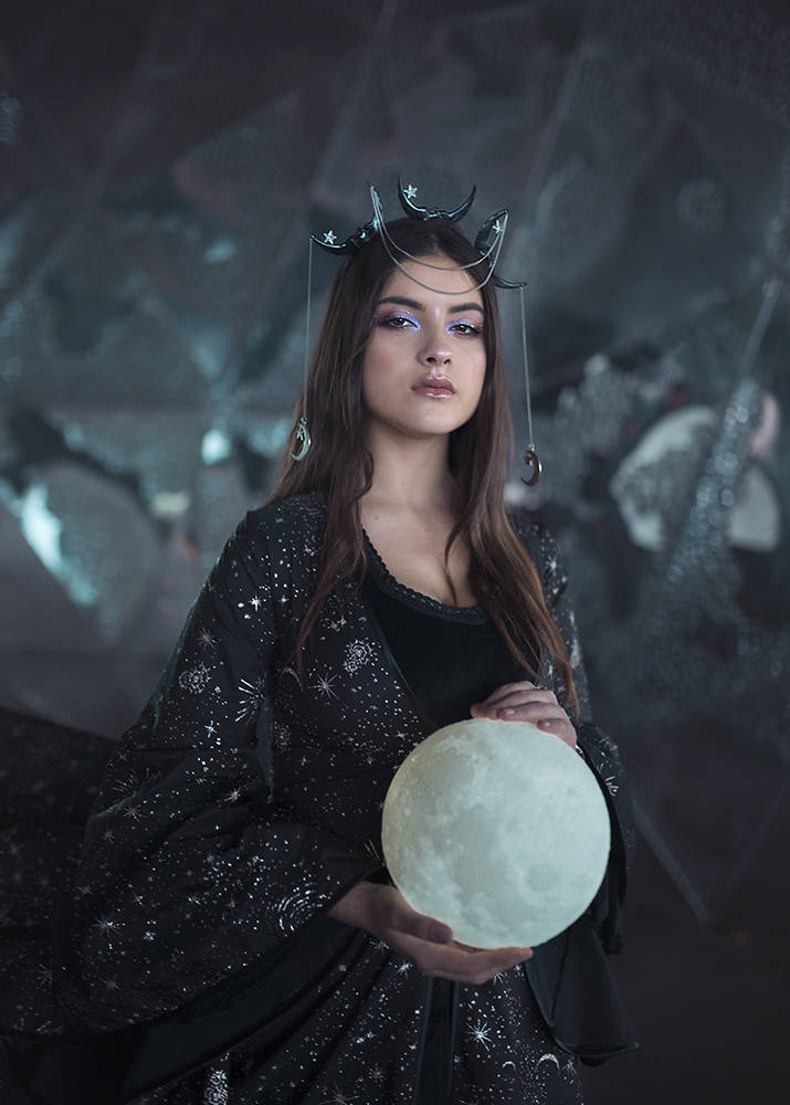 Crescent Moon Headpiece, Resin & Metal Moon Tiara, Wiccan Headband ...
