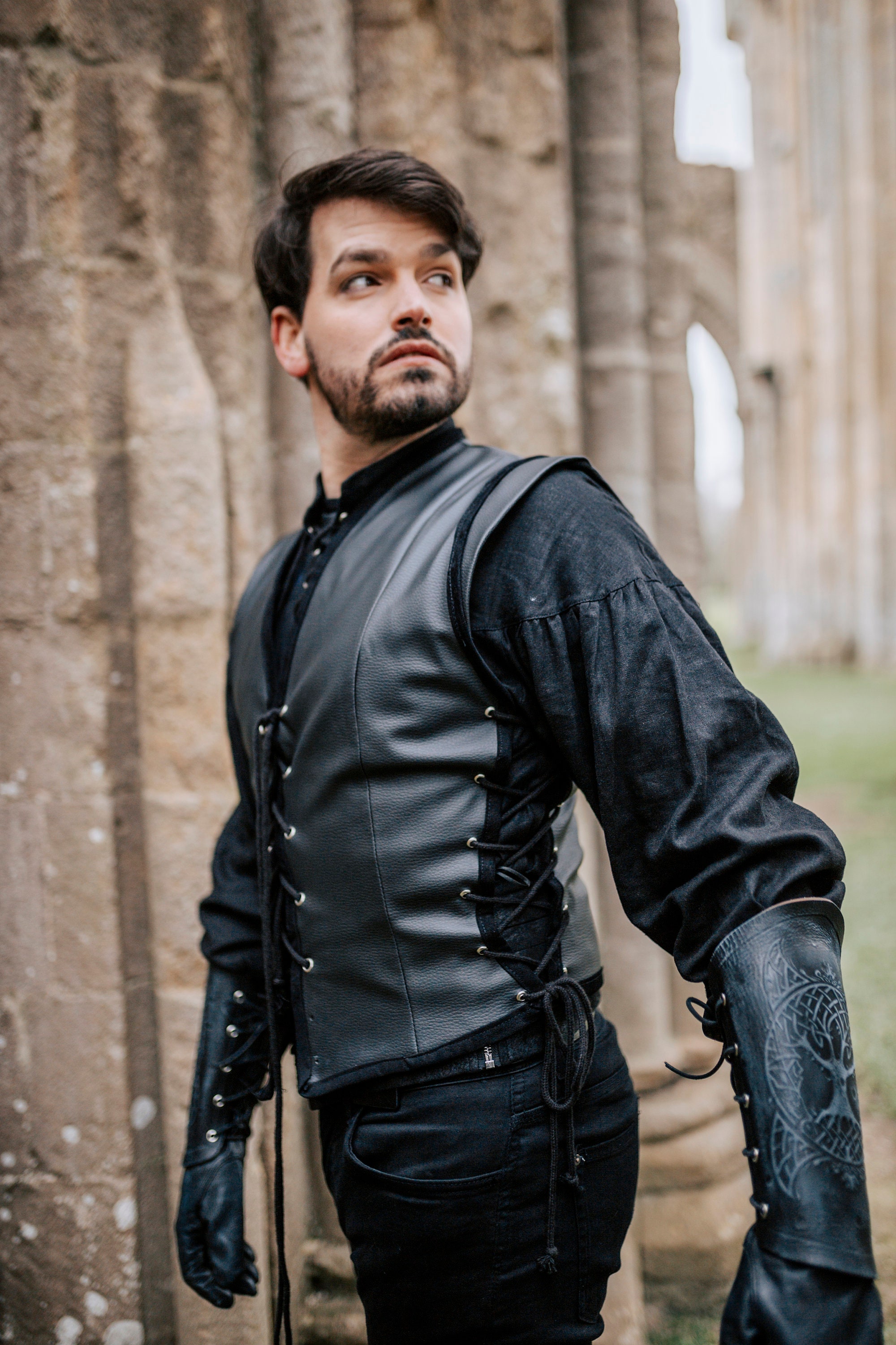 Medieval Leather Shirts For Men
