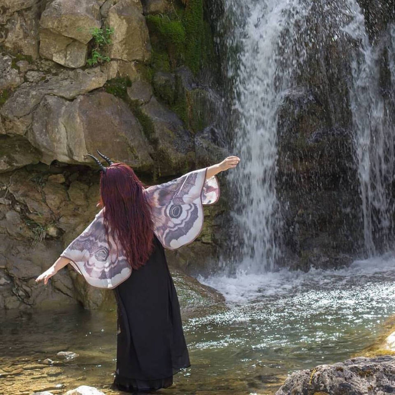 Moth Butterfly Cape Emperor Moth Cloak Dance Wings Costume | Etsy