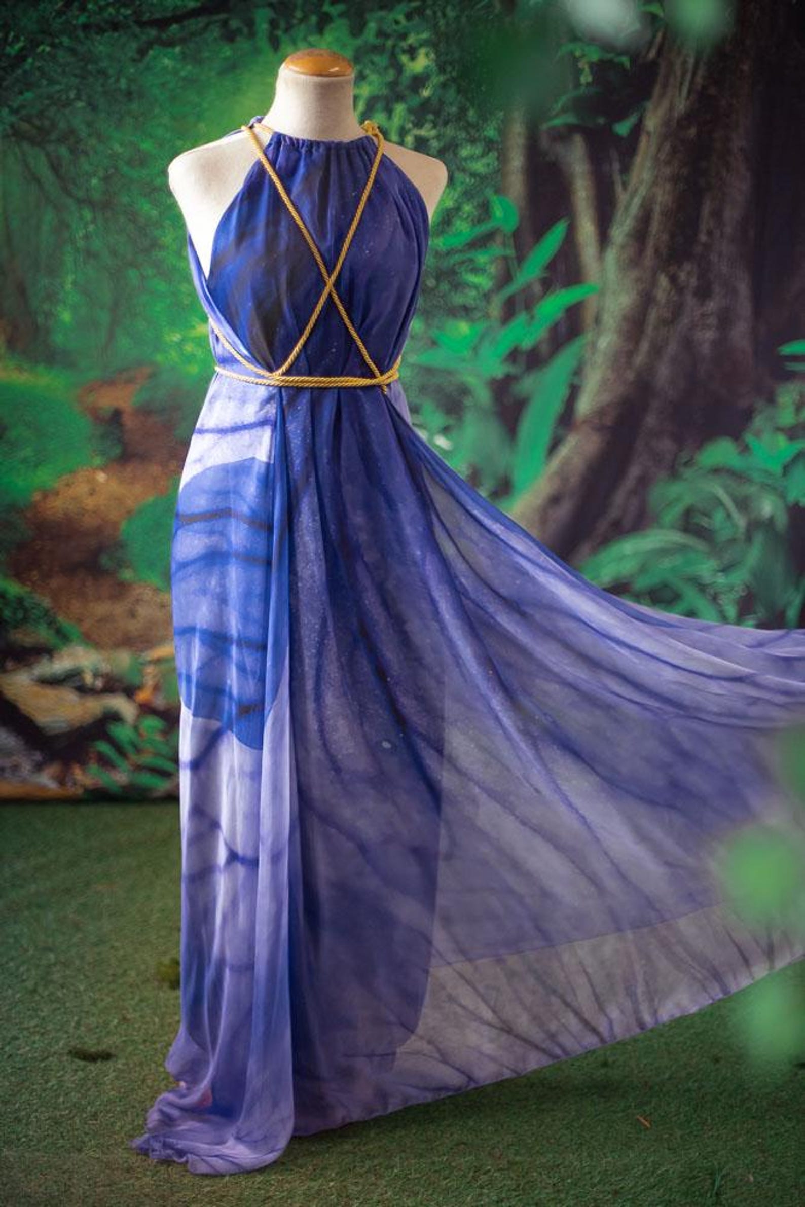 Purple Chiffon Halter Dress With Detachable Sleeves, Fairycore - Etsy