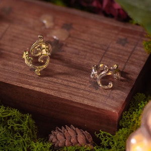 Elven Ring - Rings Set - Elvish Jewelry - Silver and Gold - Adjustable ...