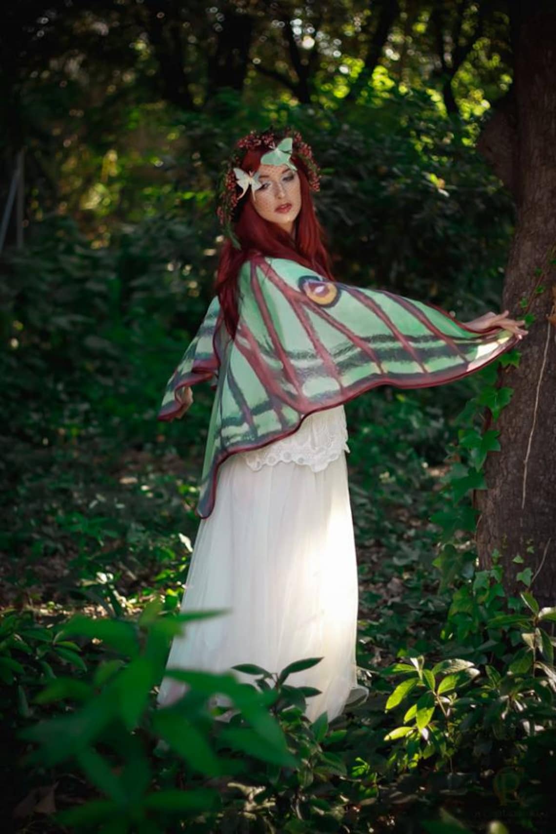 Luna Moth Cape Dance Wings Costume Adult Spanish Luna Moth - Etsy