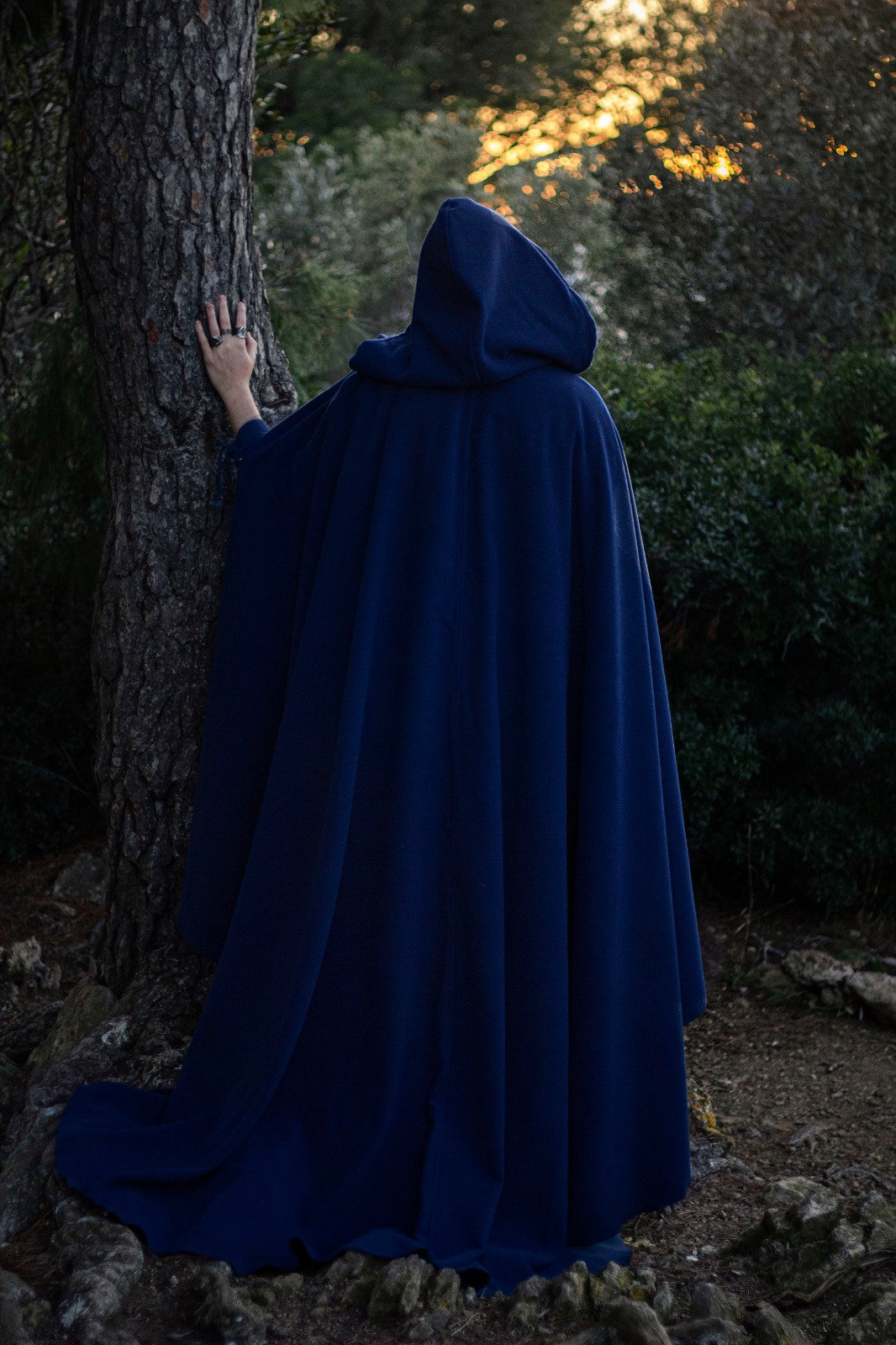 Red vegan wool cloth Cape Hooded Cloak Riding Hood cloak with | Etsy