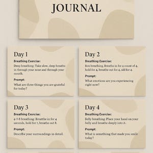 7 Day Mindfulness Journal, Perfect for Journaling Beginners Who Need a ...