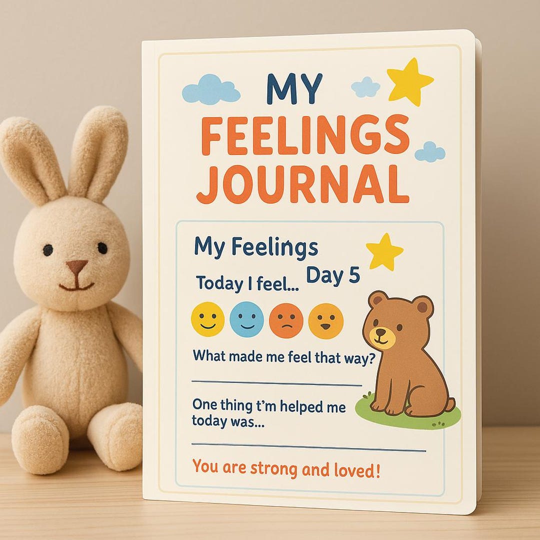 5-day Feelings Journal for Kids- Printable Emotional Awareness Activity ...