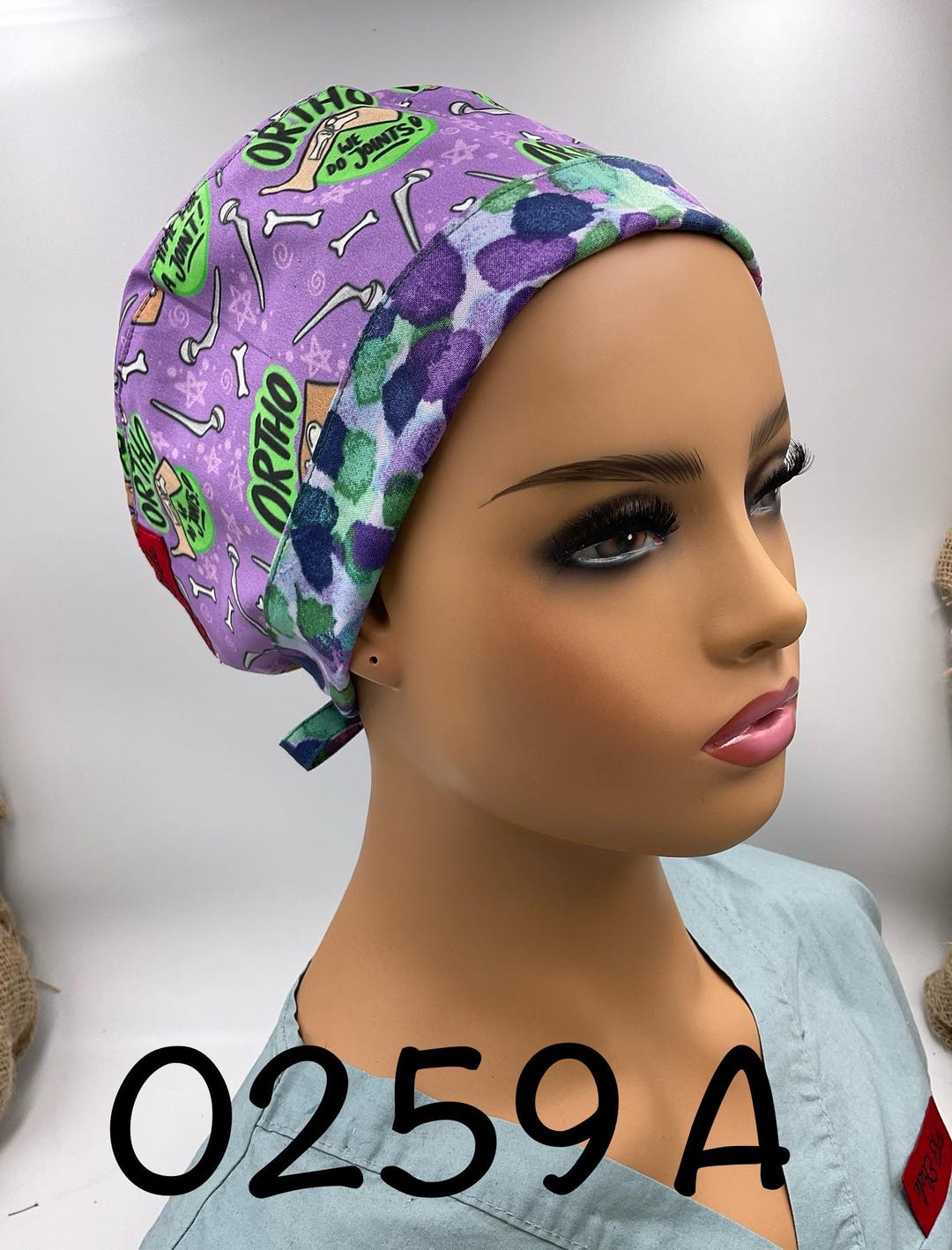 Orthopedic Scrub Cap: Fun Cotton Tie-back Hat, Regular Size - Etsy