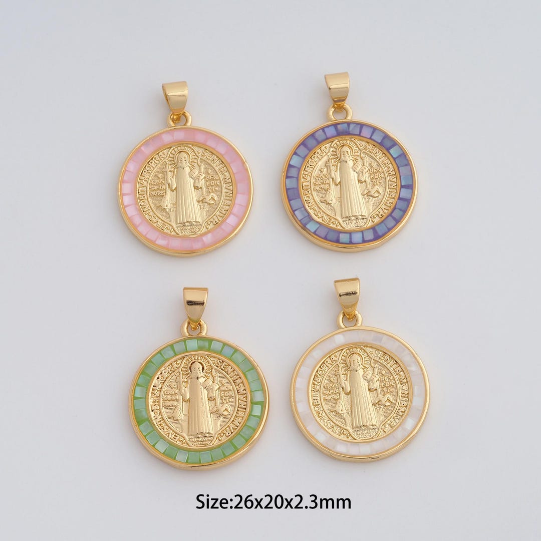 Dainty Gold Jesus Pendant,18k Gold Filled Religion Charms,saint ...