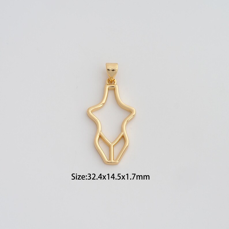 Dainty Gold Human Body Pendant,18k Gold Filled Human Body Charms,human ...