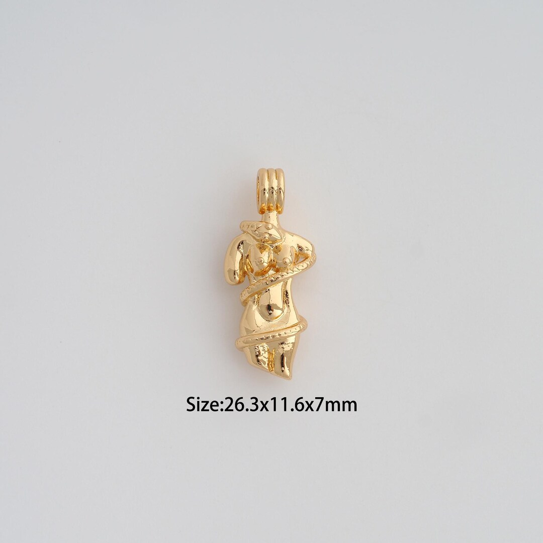 Dainty Gold Human Body Pendant,18k Gold Filled Human Body Charms,human ...
