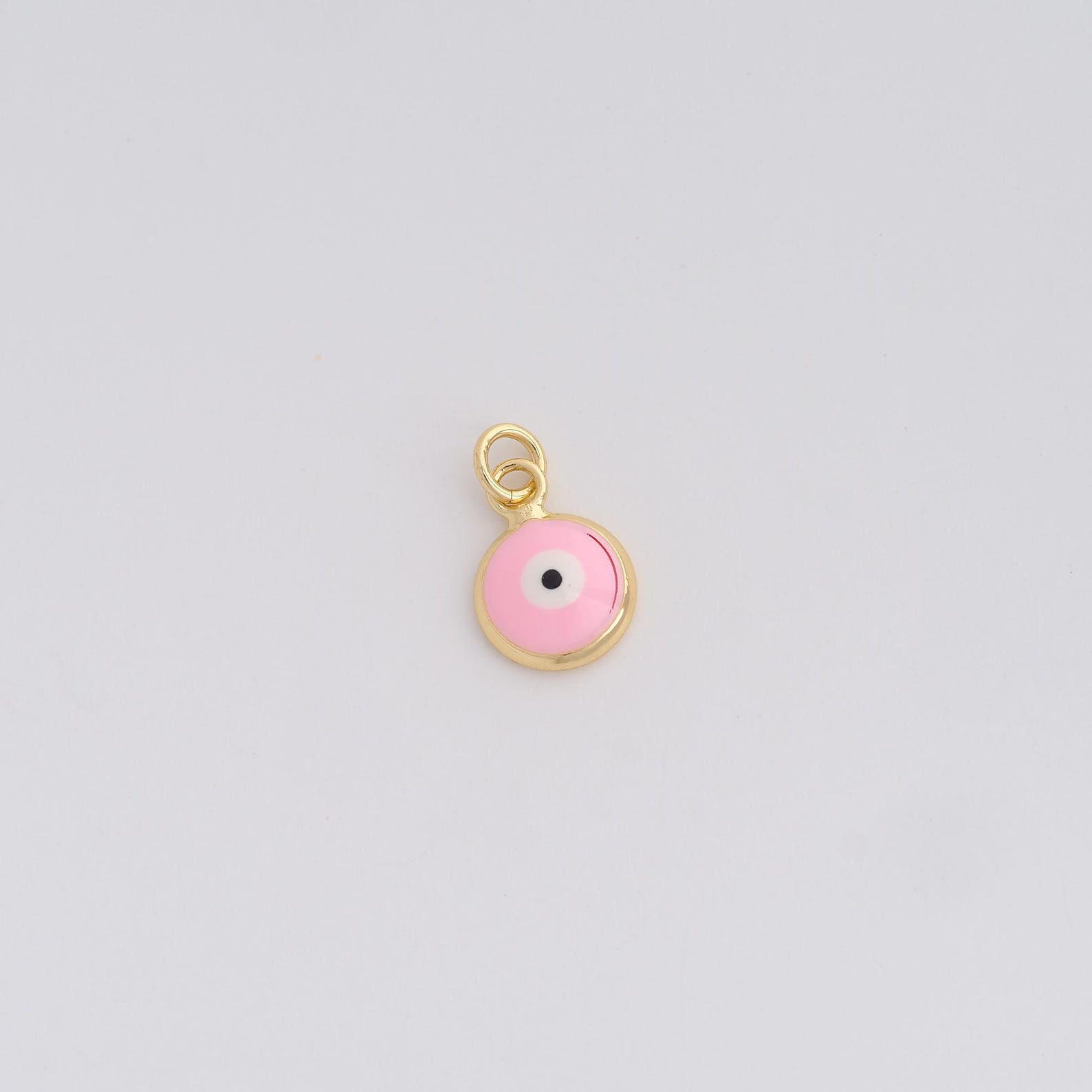 Dainty Gold Evil Eye Pendant,18k Gold Filled Devil Eye Charms,enamel ...