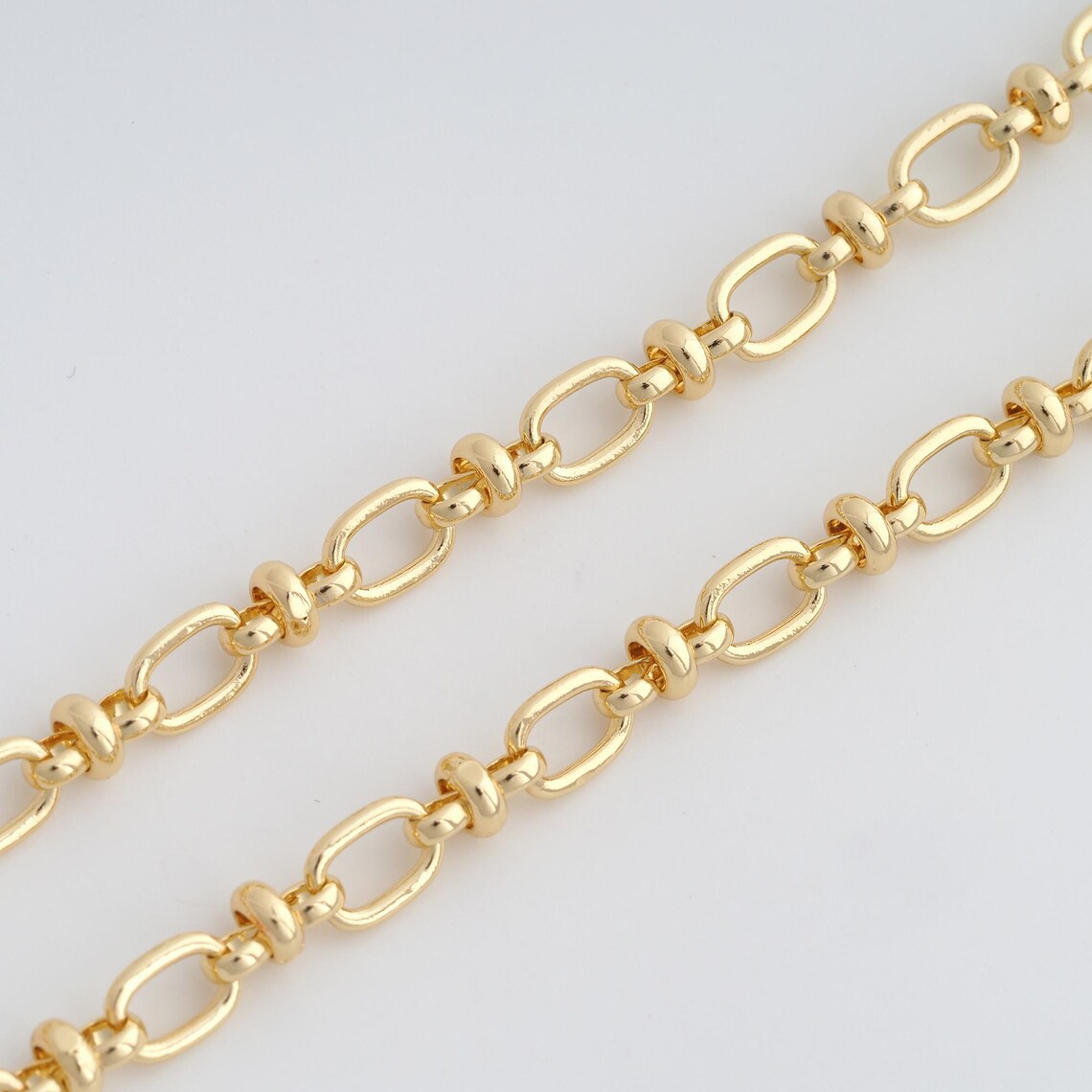 1 Meter Dainty Gold Figure 8 Chains,18k Gold Filled Specialty Chains ...
