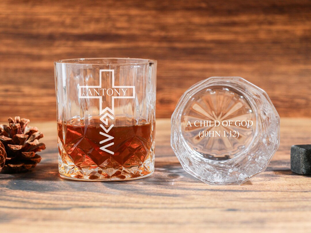 God is Greater Than the Highs and Lows Whiskey Glass - Christian Gift ...