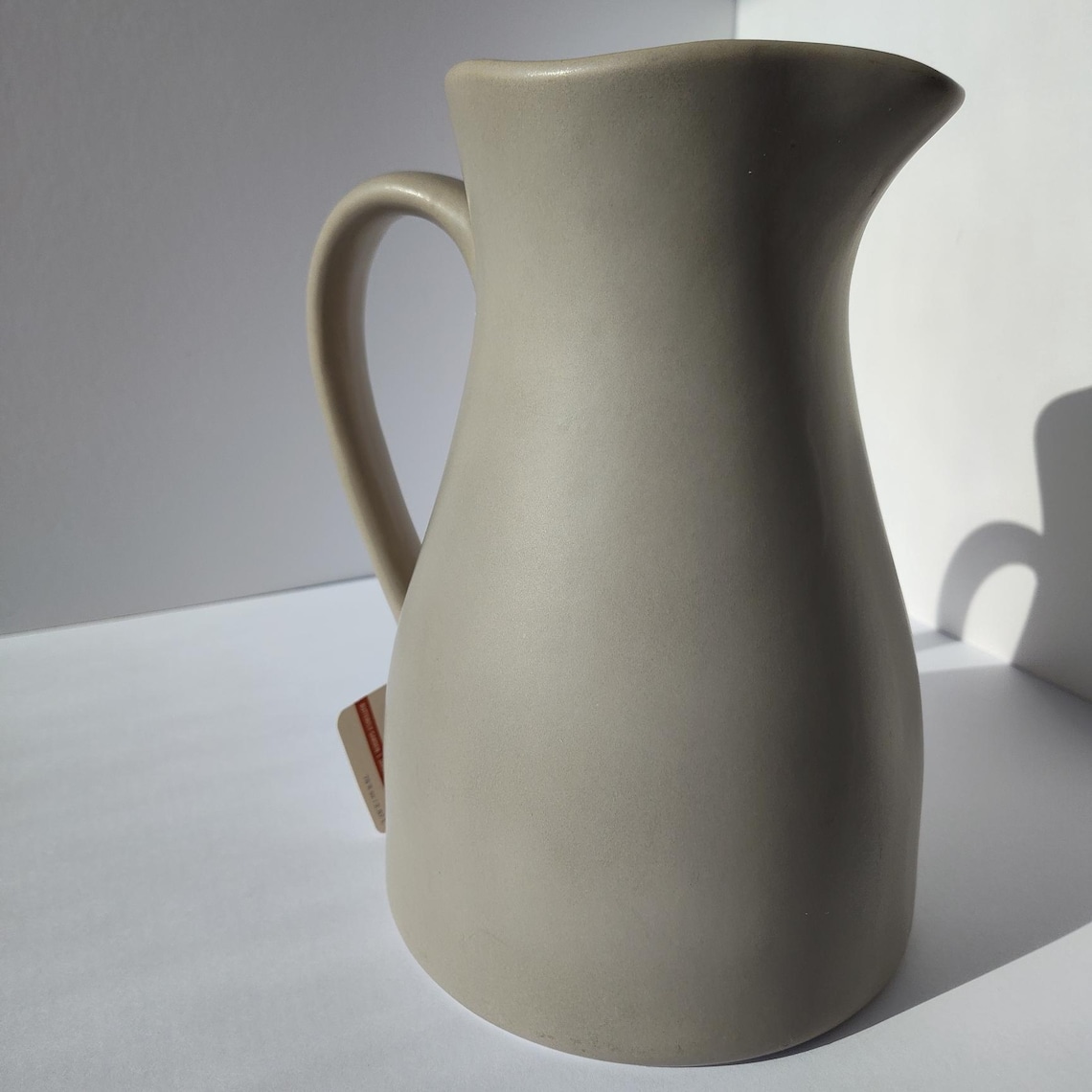 Butterfly Garden Pitcher Tan With Floral. Gifted and Never Used. 9 ...