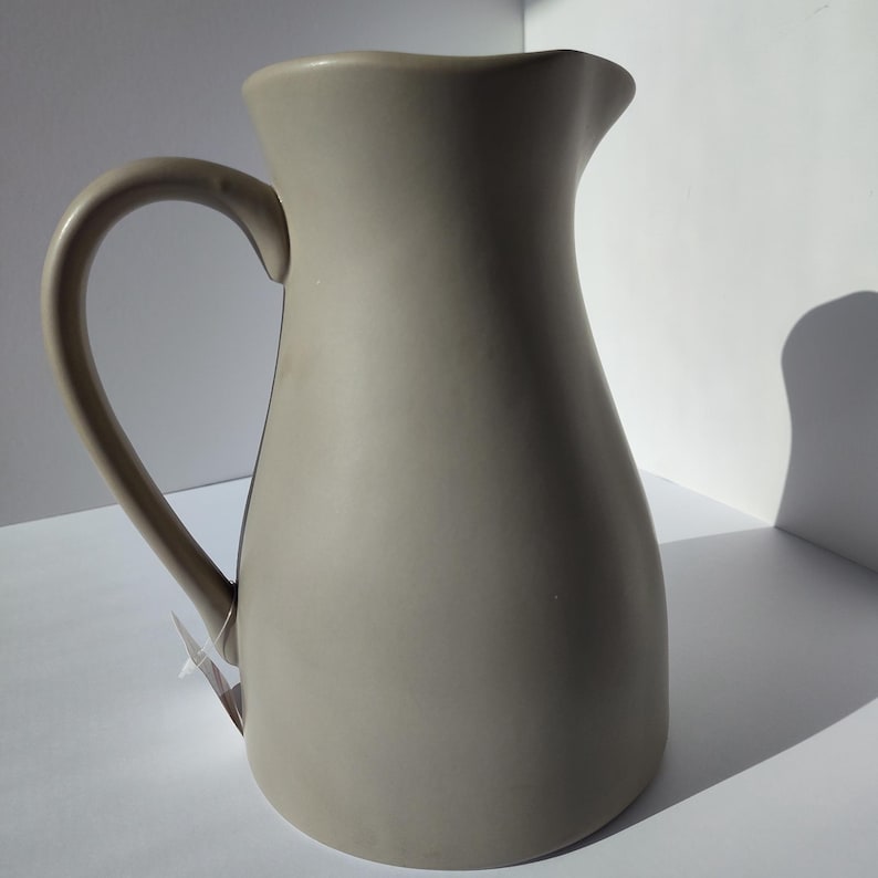 Butterfly Garden Pitcher Tan With Floral. Gifted and Never Used. 9 ...