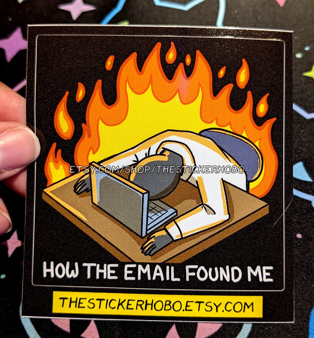 How the Email Found Me Vinyl Sticker Decal - Etsy