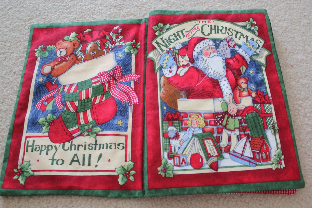 Handmade Christmas Book Red Color - Children Book - Etsy