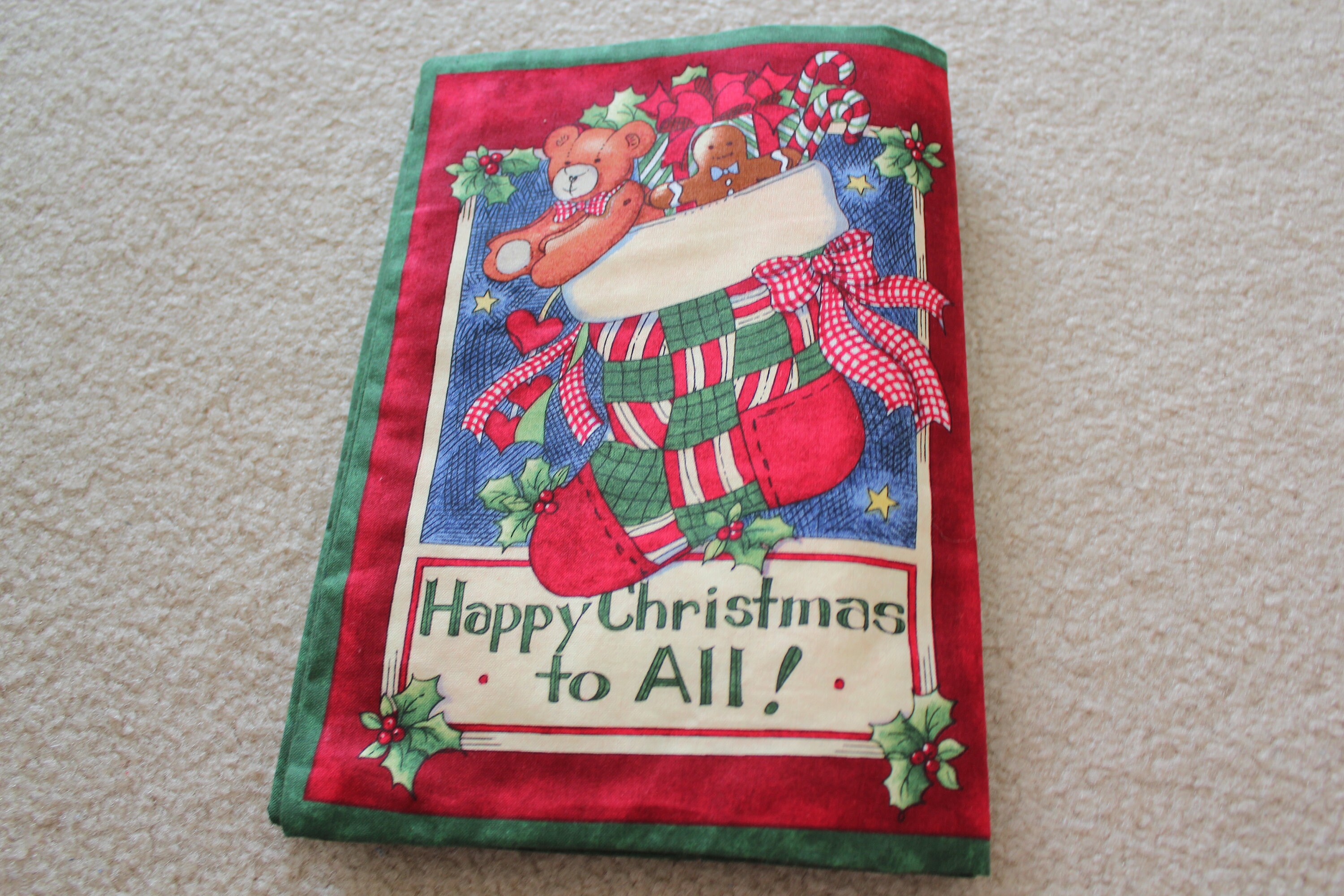 Handmade Christmas Book Red Color Children Book - Etsy