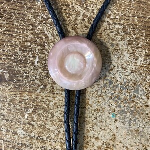 Pink Button Bolo Tie, Wedding Necklace for Men Women Groomsmen ...