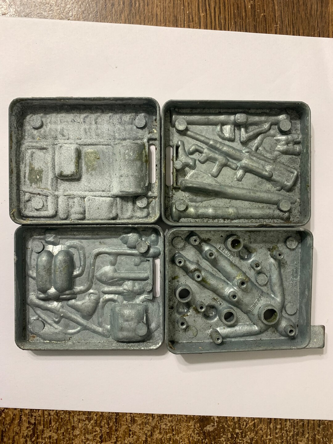 Mattel Thingmaker Molds, Vintage 1960s Toys Fighting Men and Equipment ...