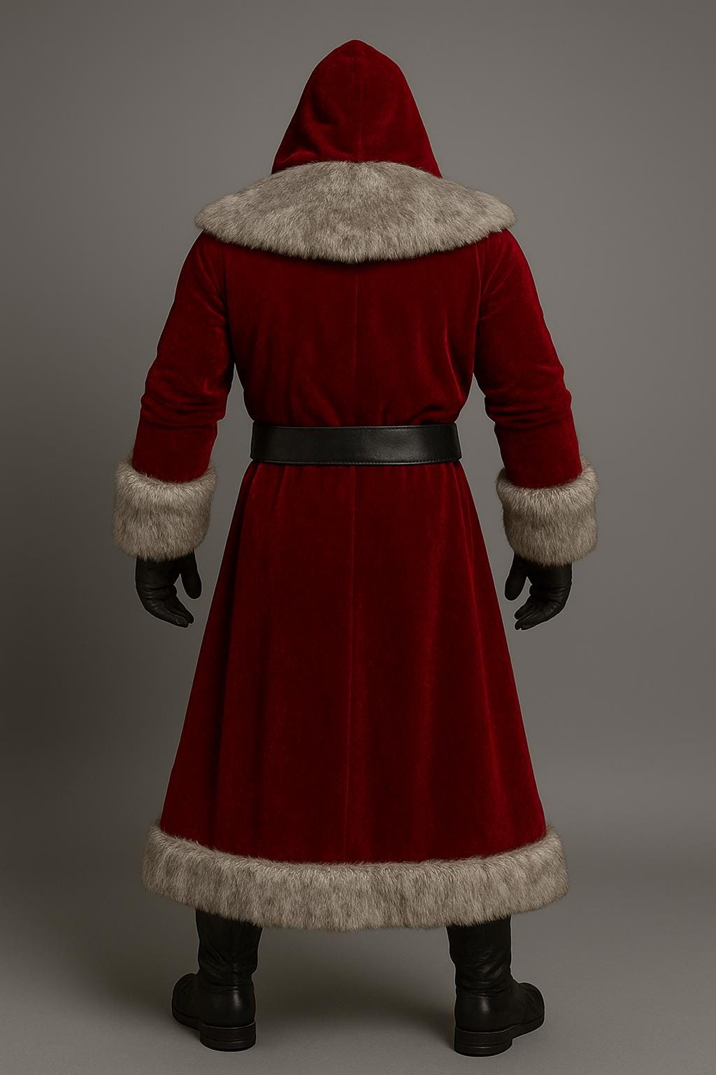 The Santa Clause 4 Inspired Red Velvet Coat,allen Santa Outfit ...