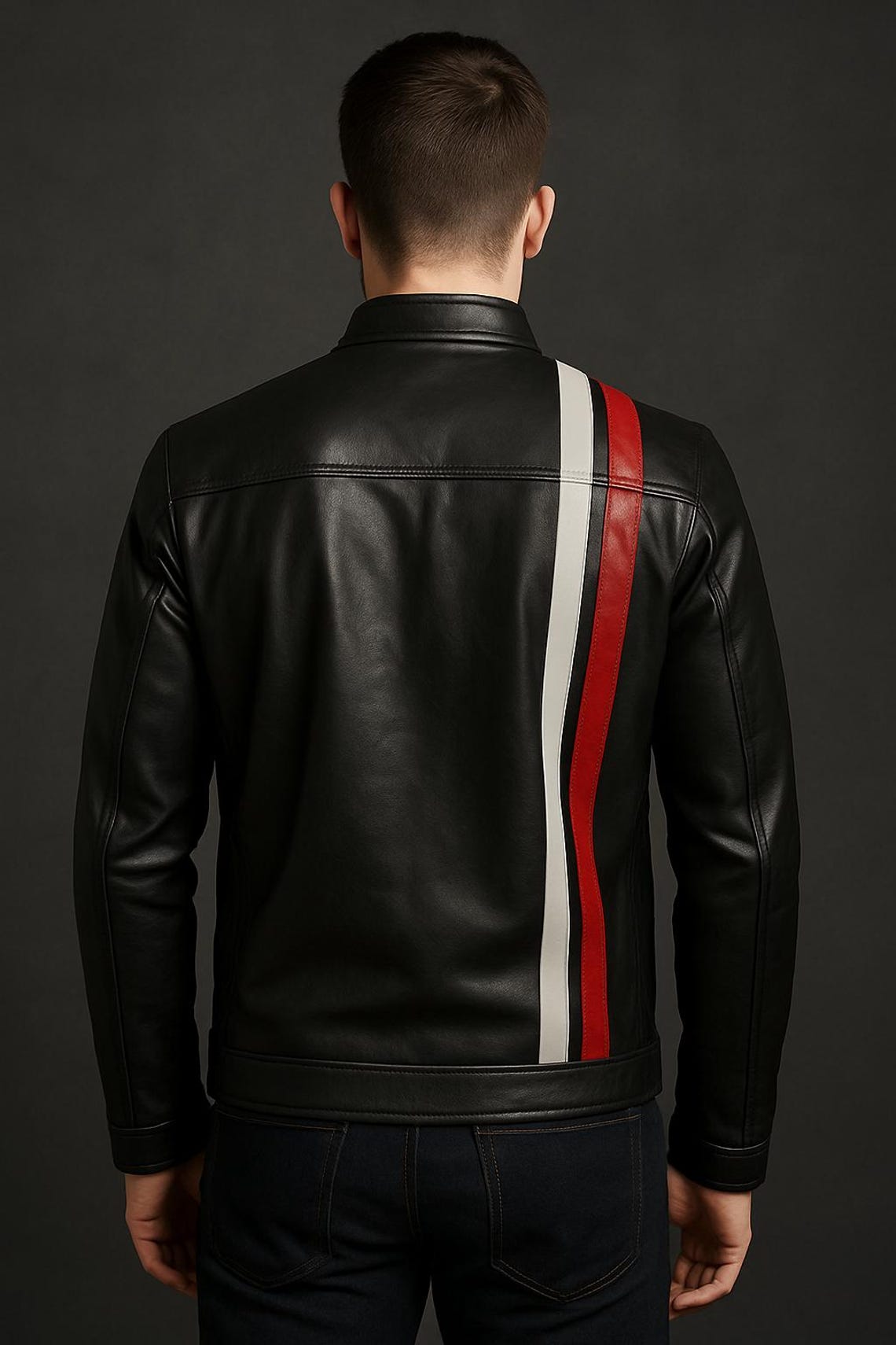 Handmade Customized Men’s Vintage Racing Leather Jacket – Gulf, Heuer ...