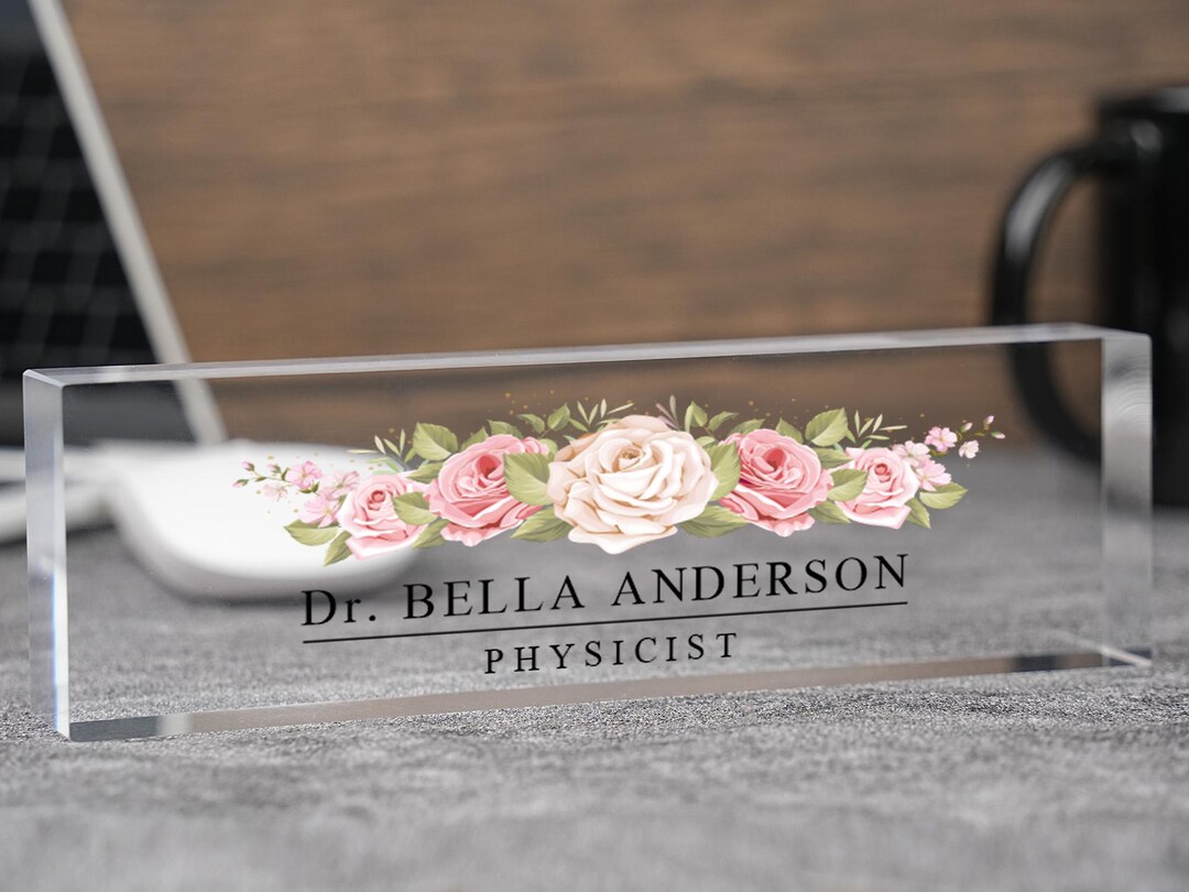Personalized Acrylic Name Plaque,office Custom Name Plate,coworker Gift ...
