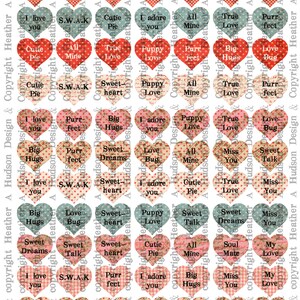 Conversation Hearts Images Card Bases Vintagevalentine's Day Valentine ...