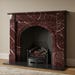 Cherry Marble Fireplace Mantel | Red Marble Mantel Surround | Luxury ...