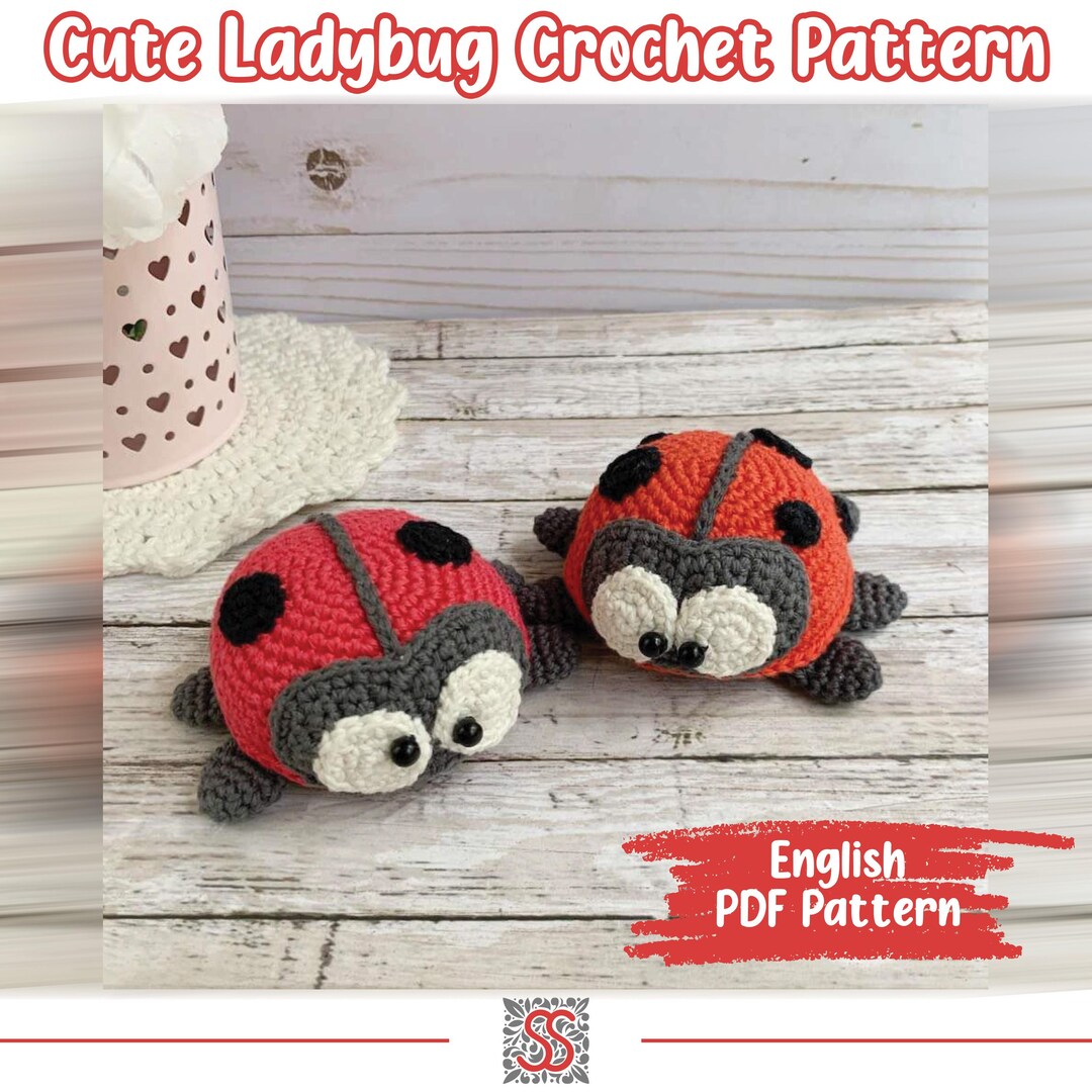 CROCHET PATTERN - Ladybug Crochet Pattern, Digital Pattern PDF, Easy ...