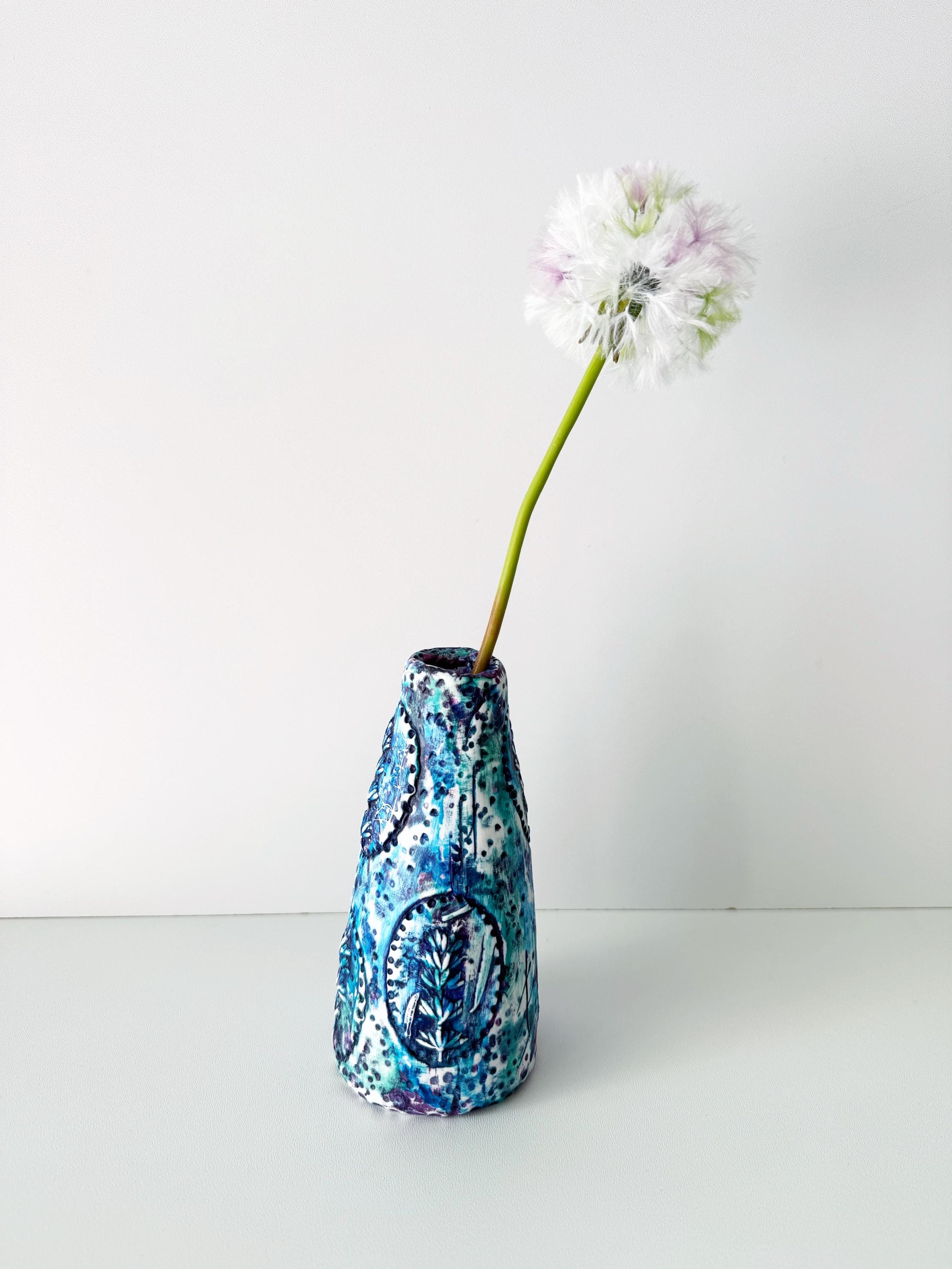 Pusteblume handgefertigt bunt ,dekorative Blume zur Stimmungsaufhellung ...