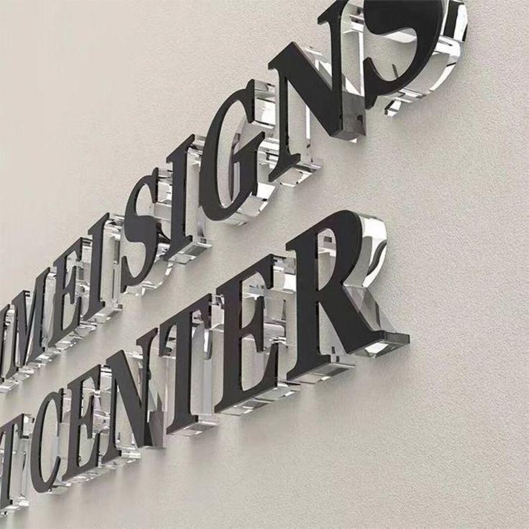 Business Sign for Wall,custom Metal Coated Letters,beauty Salon Sign ...