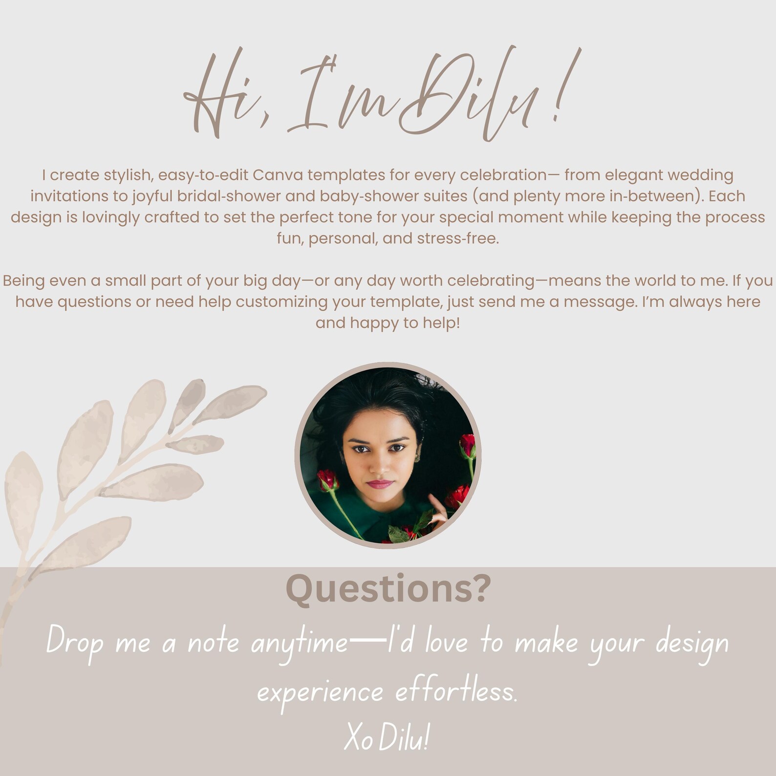 Olive Green Wedding Invitation Set: Minimalist Canva Template (digital ...