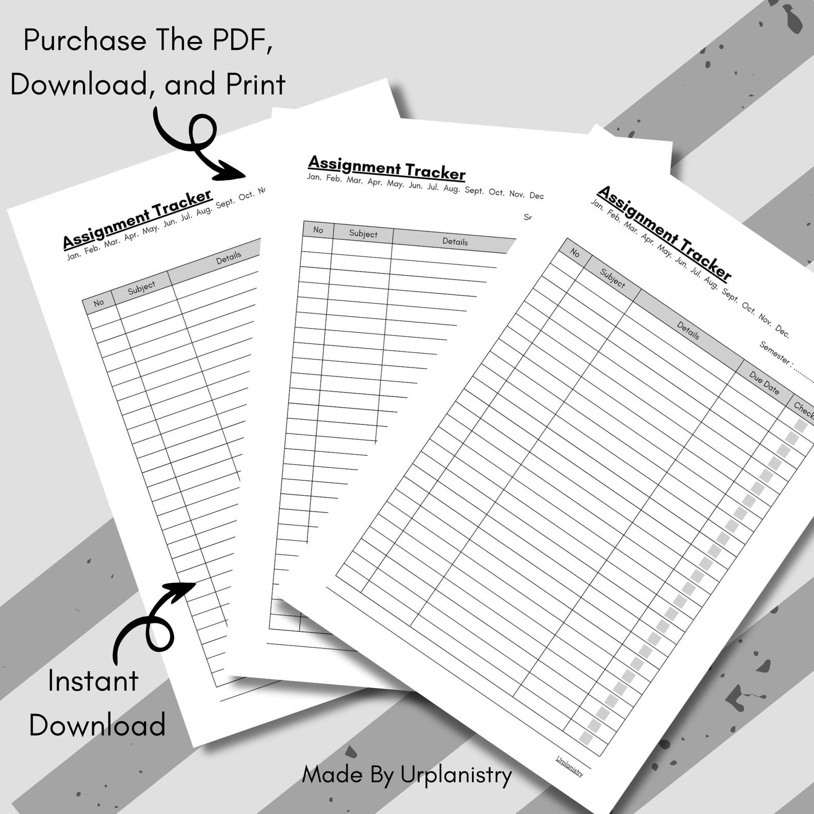Effortlessly Manage Your School Work With This Printable Assignment ...