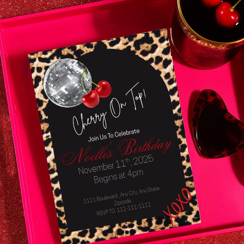 Cherry Themed Invites - Etsy