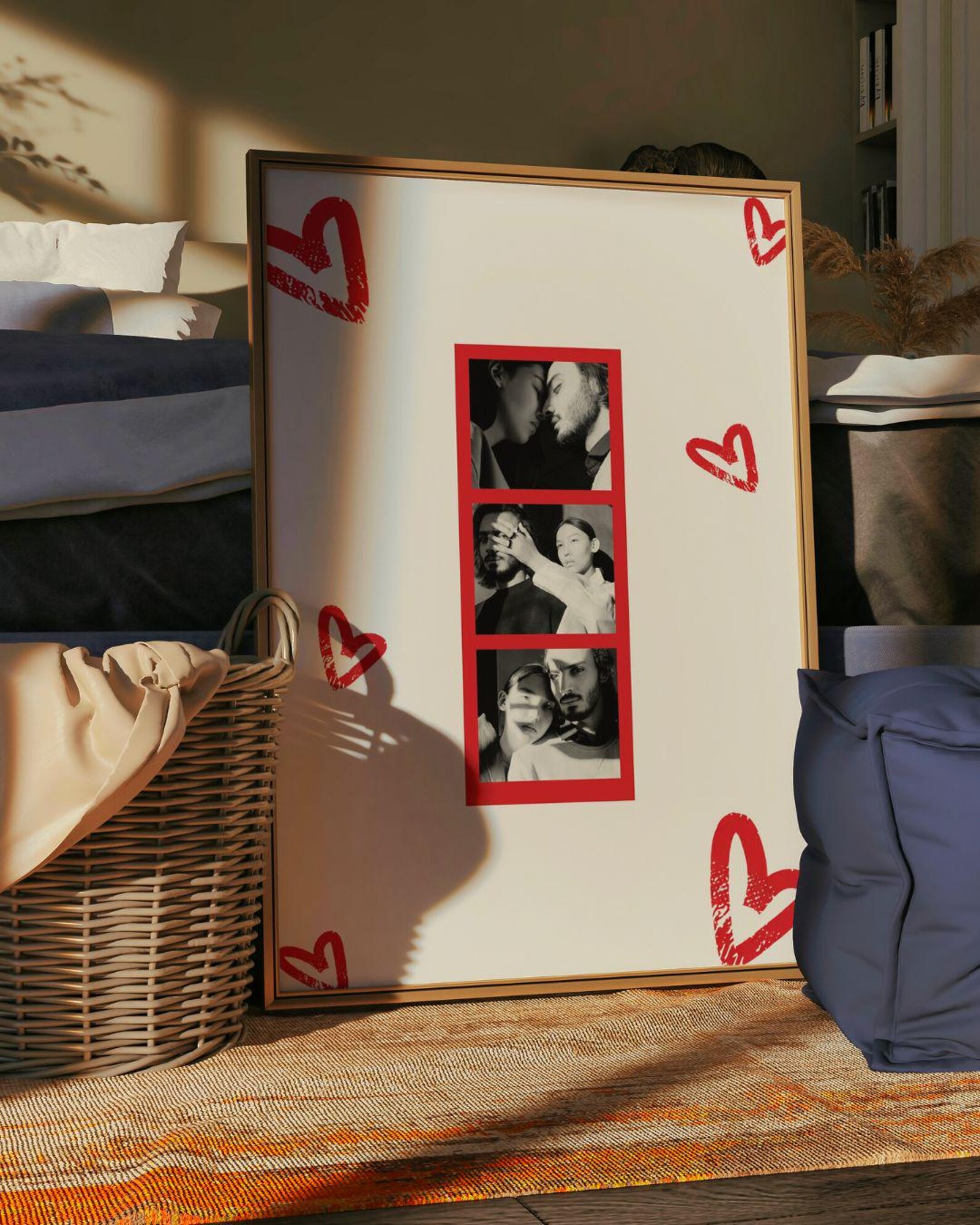 Personalised Valentine's Day Printable Poster: Custom Couples Names ...