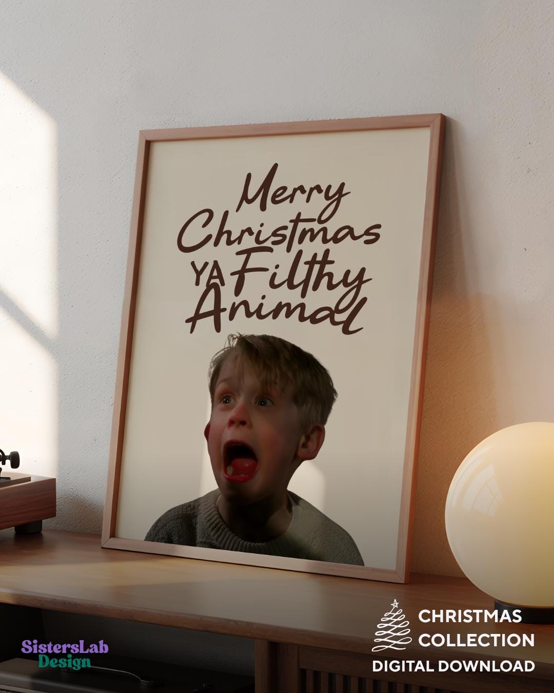 Home Alone Kevin Printable Poster: "merry Christmas Ya Filthy Animal ...