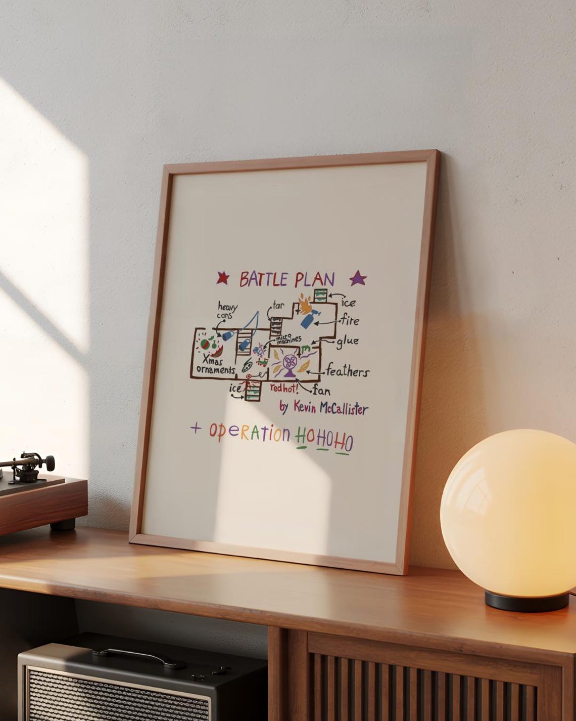 Home Alone Battle Plan Printable Poster: Kevin Mccallister Funny ...