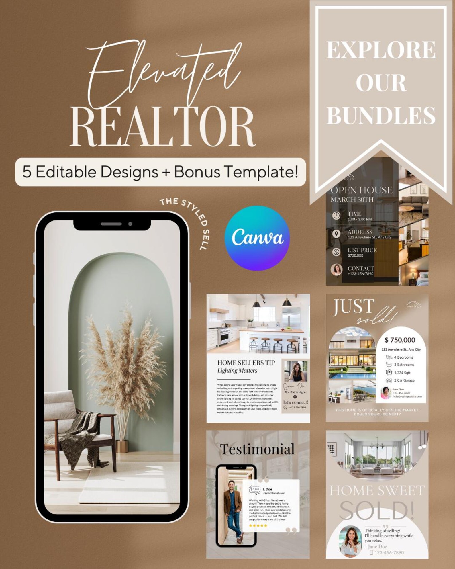 Meet the Agent Instagram Post Template | Canva for Realtors | Luxury ...
