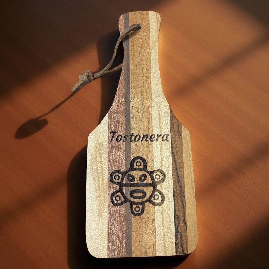 Handcrafted Hardwood Plantain Press Tostonera - Etsy