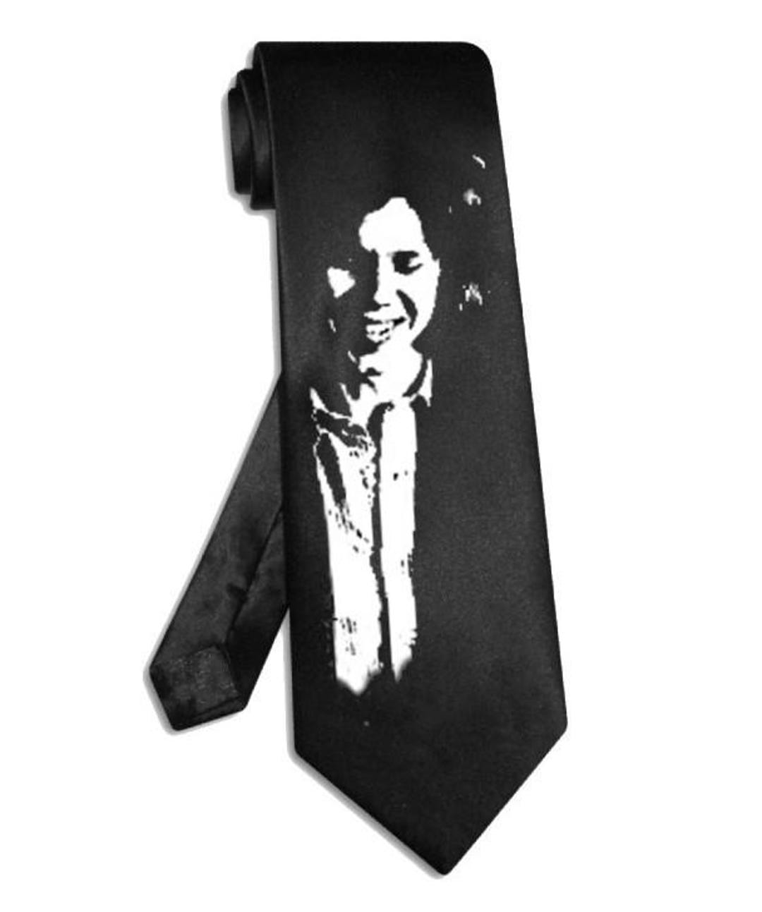 Nick Drake Tie Black Satin Silk Necktie - Etsy