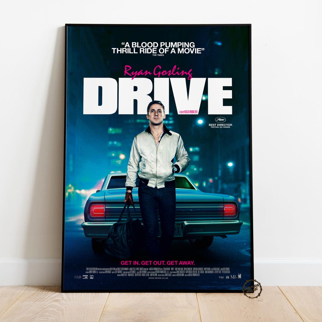 Drive Poster | Ryan Gosling Wall Decor | Rolled Canvas Print | Gift ...