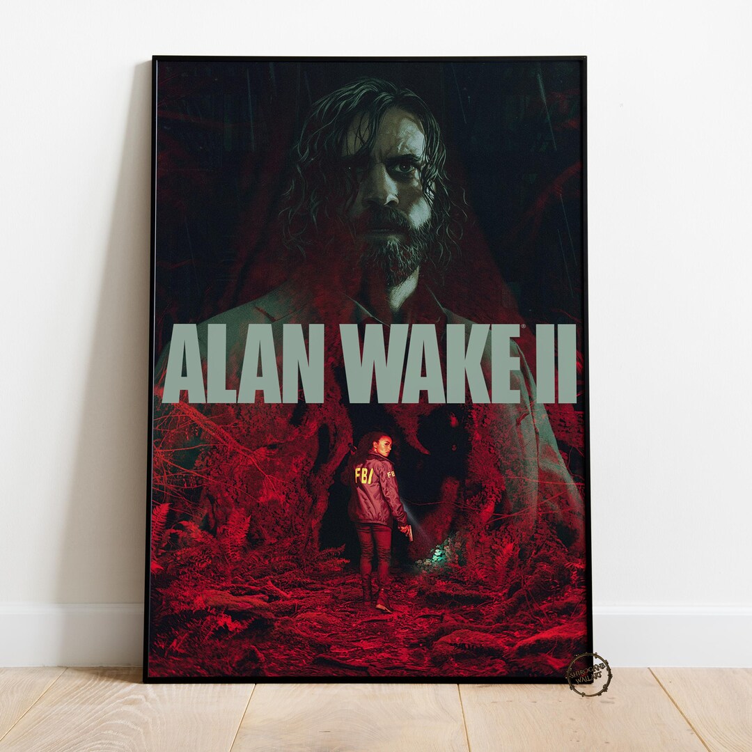 Alan Wake Poster | Alice Wake Wall Decor | Rolled Canvas Print | Gift ...