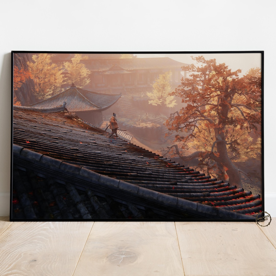 Sekiro: Shadows Die Twice Poster | Ookami Wall Decor | Rolled Canvas ...