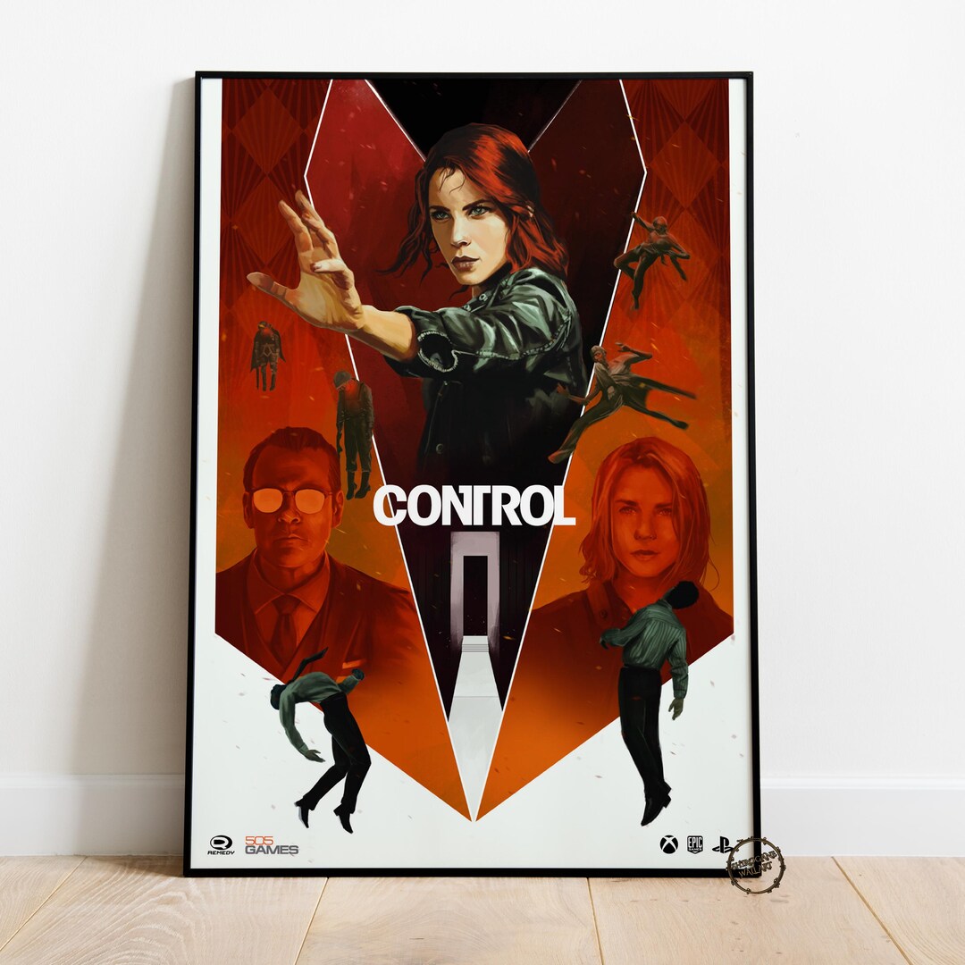 Control Poster | Jesse Faden Wall Decor | Rolled Canvas Print | Gift ...